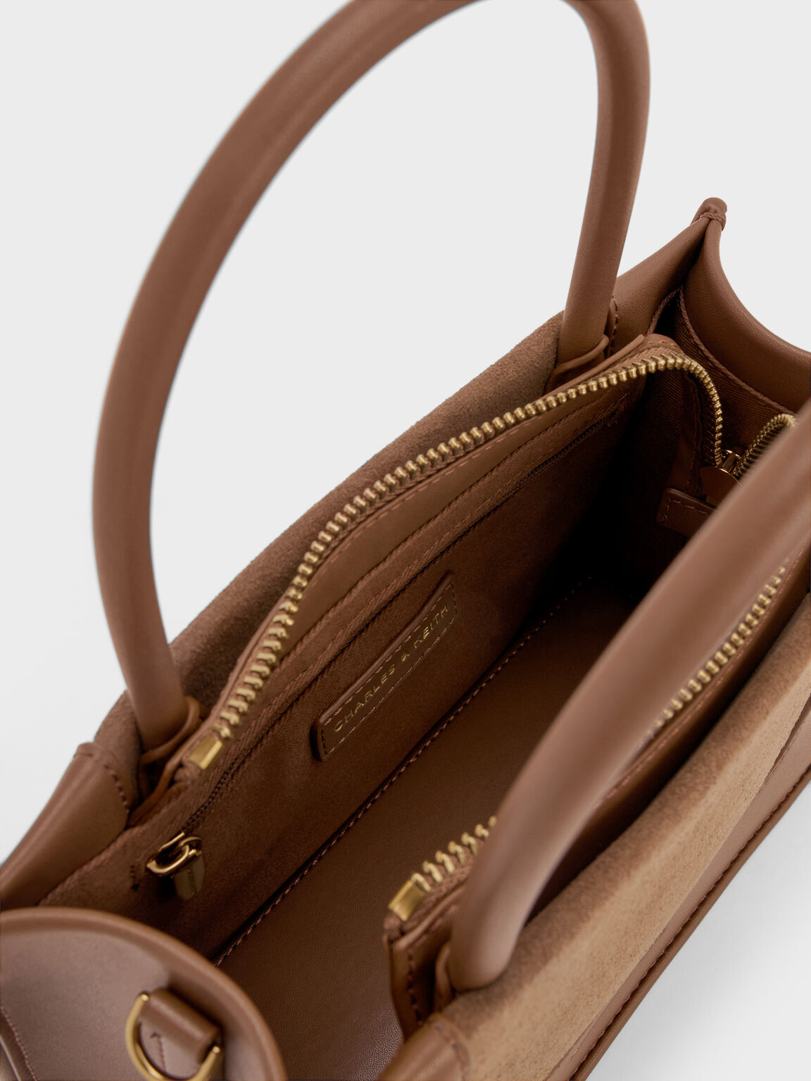 Daylla デイラー スエードトートバッグ - モカブラウン | CHARLES & KEITH (チャールズアンドキース) 公式通販