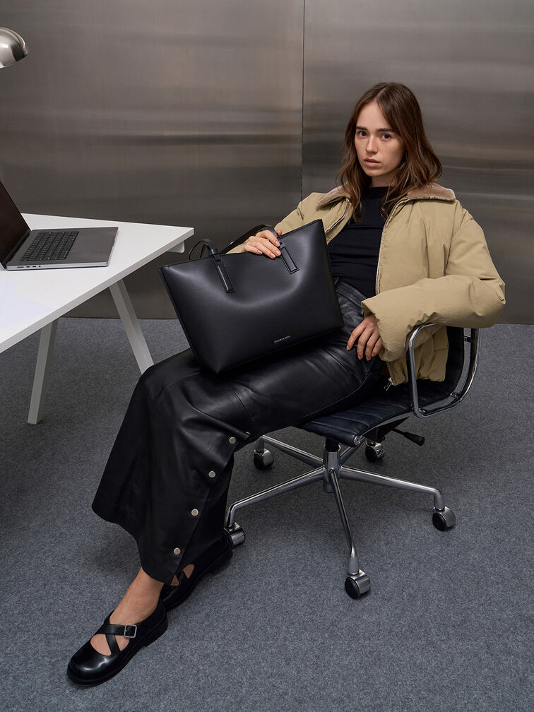 Noelle ノエル トートバッグ - ノワール | CHARLES & KEITH (チャールズアンドキース) 公式通販