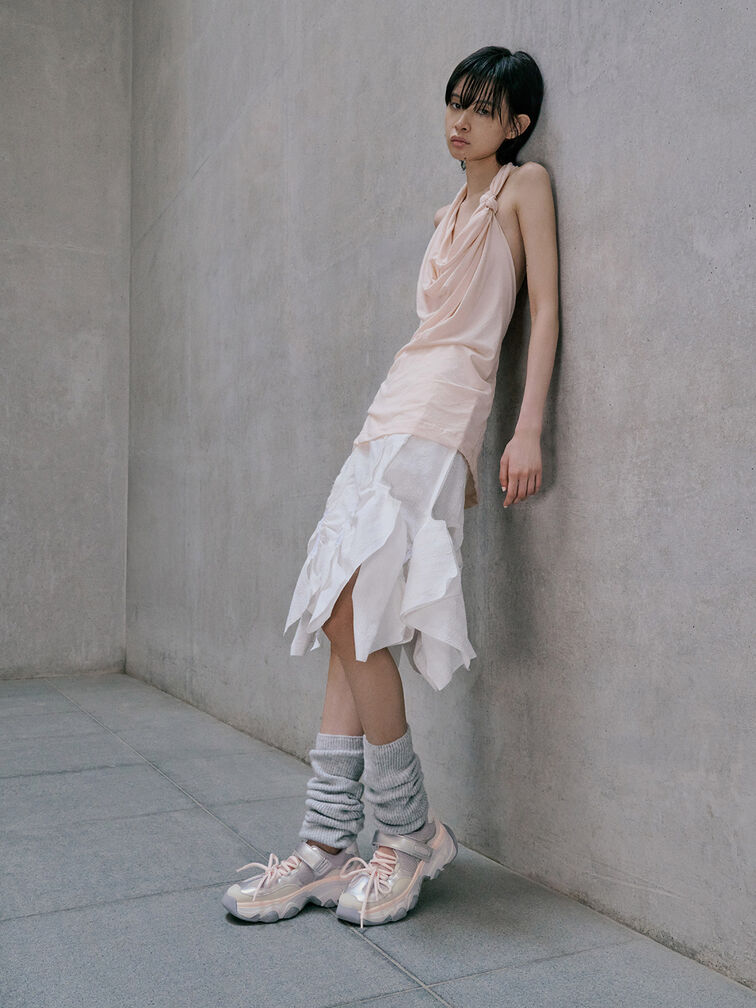 Gaskell ギャスケル?チャンキーメリージェーンスニーカー - ライトピンク | CHARLES & KEITH (チャールズアンドキース ...