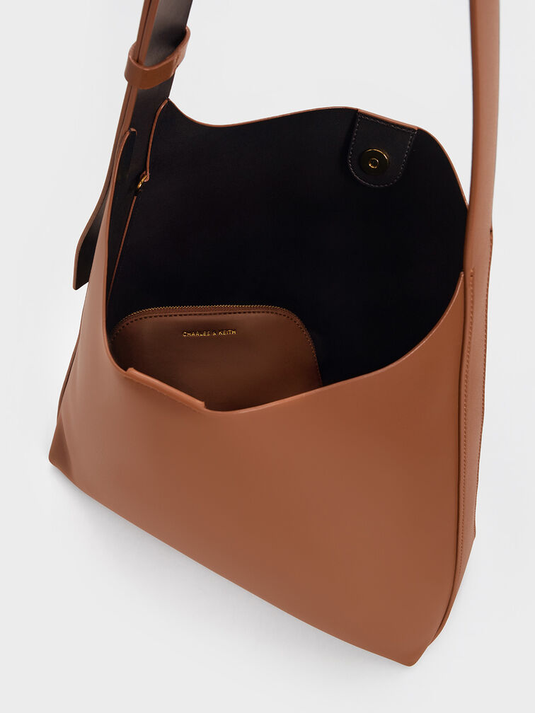 Edna エドナ トートバッグ-Chocolate | CHARLES & KEITH (チャールズアンドキース) 公式通販