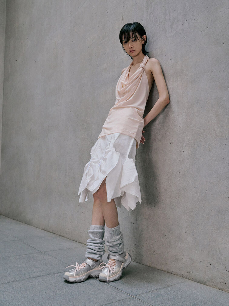 Gaskell ギャスケル?チャンキーメリージェーンスニーカー - ライトピンク | CHARLES & KEITH (チャールズアンドキース ...