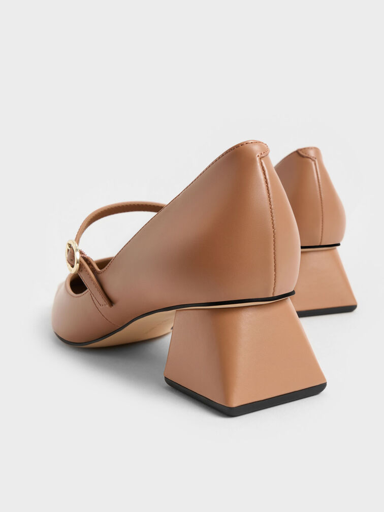 テーパード スクエアトゥメリージェーン - キャラメル | CHARLES & KEITH (チャールズアンドキース) 公式通販