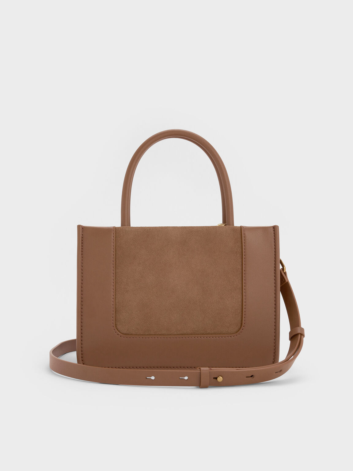 Daylla デイラー スエードトートバッグ - モカブラウン | CHARLES & KEITH (チャールズアンドキース) 公式通販