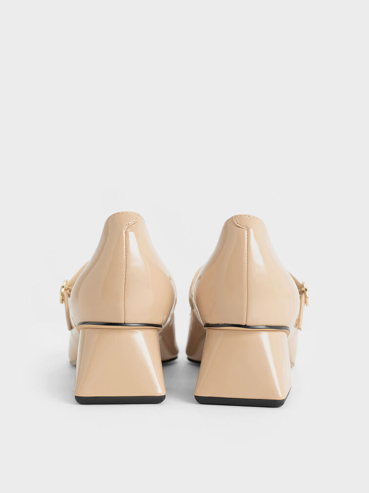 テーパード スクエアトゥメリージェーン - ヌード | CHARLES & KEITH (チャールズアンドキース) 公式通販